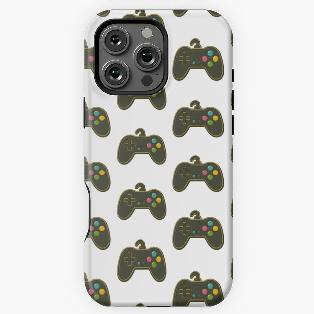 Gaming Controller Enamel Pin Gamer Phone Case for iPhone 16 15 14 13 12 ...