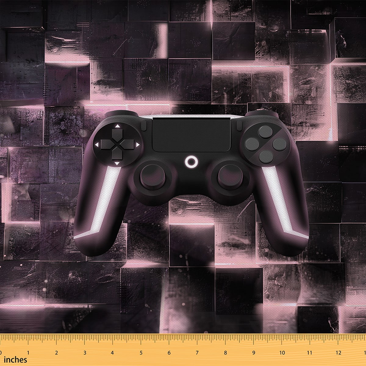 Gaming Controller Fabric By The Yard, Gamepad Grid Games Craft ...