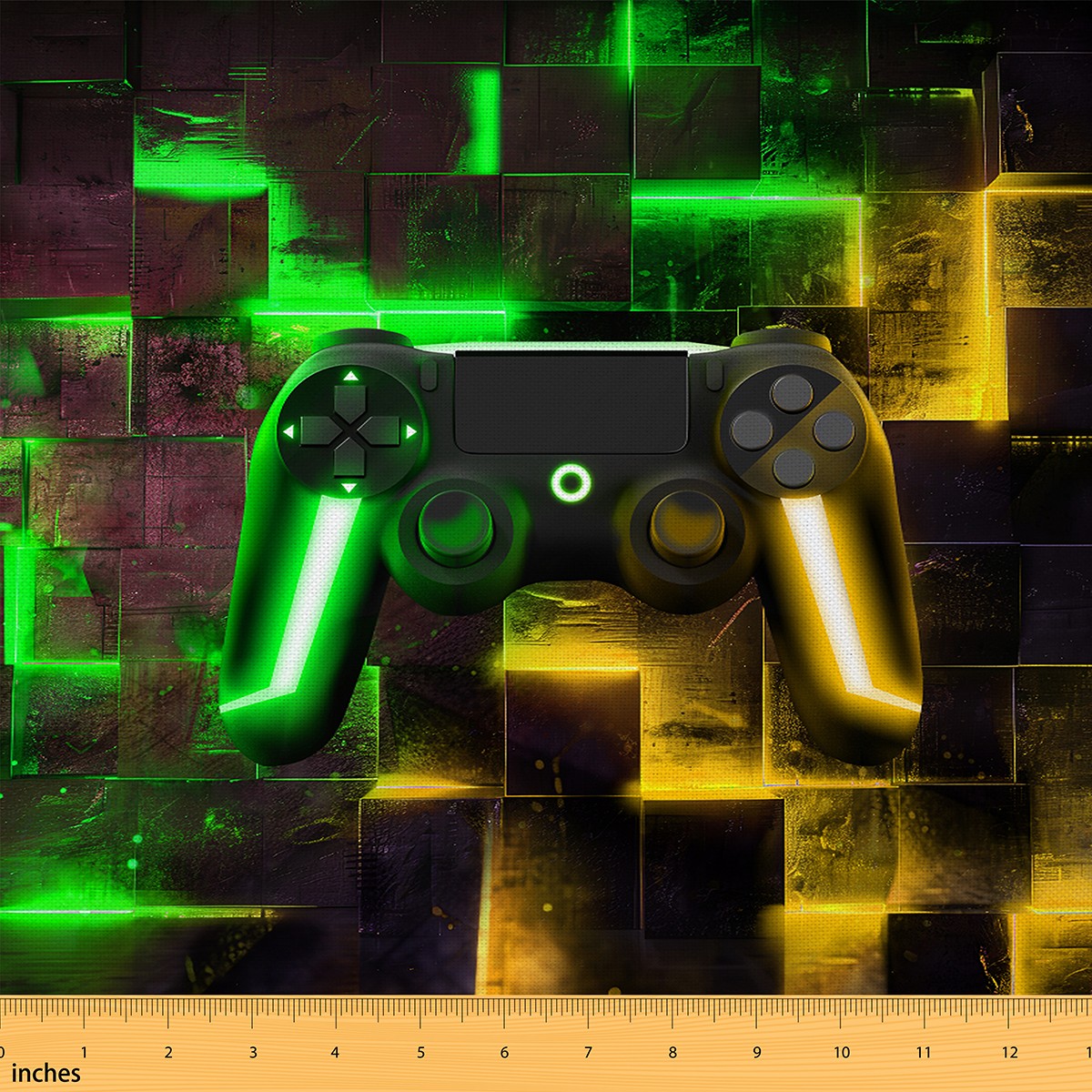 Gaming Controller Fabric By The Yard,Grid Gamepad Gamer Waterproof ...