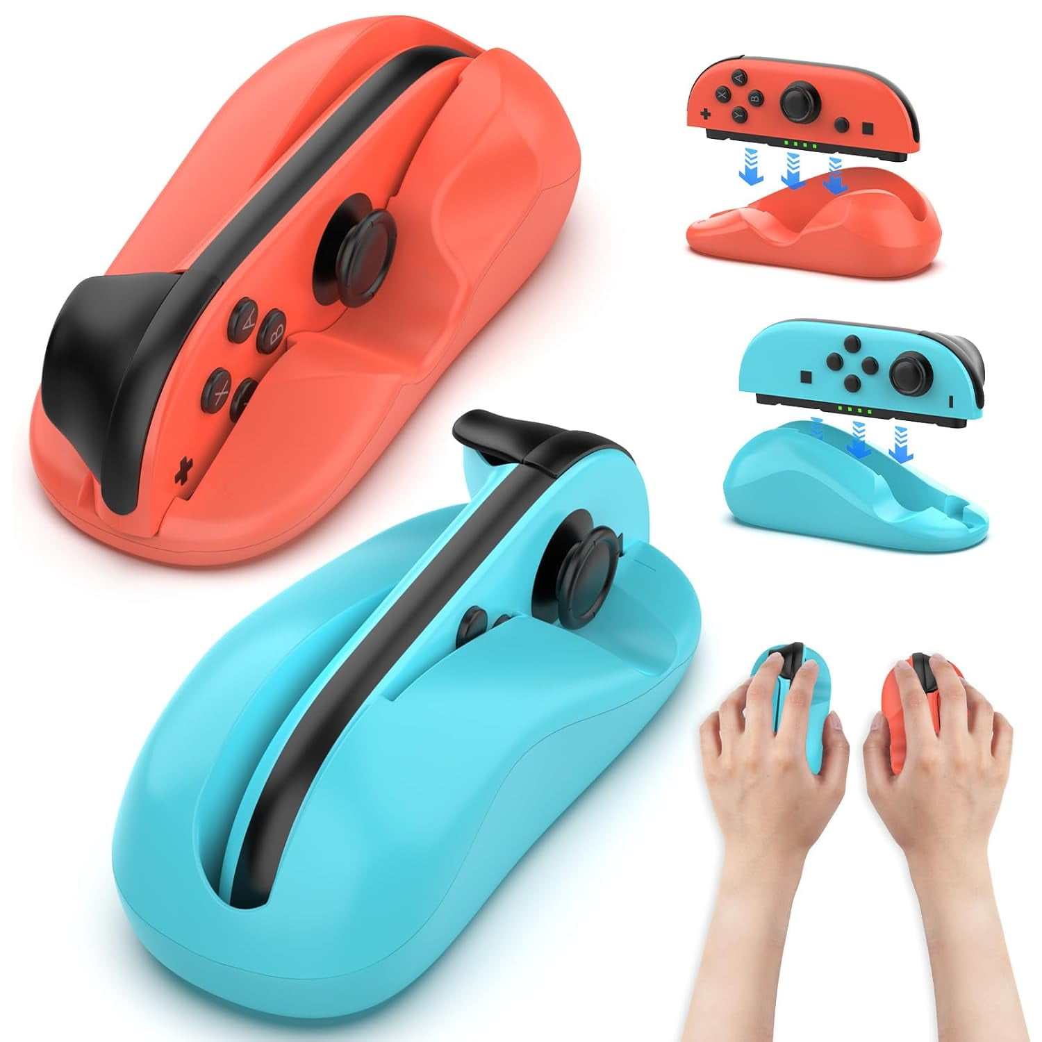 Gaming Controller Mouse for Joy-Con 2 Hand Grips, Mini Portable Mice ...