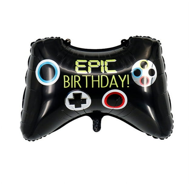 Gamer Party Birthday Decorations - Gaming Controller Shape Mylar Foil ...