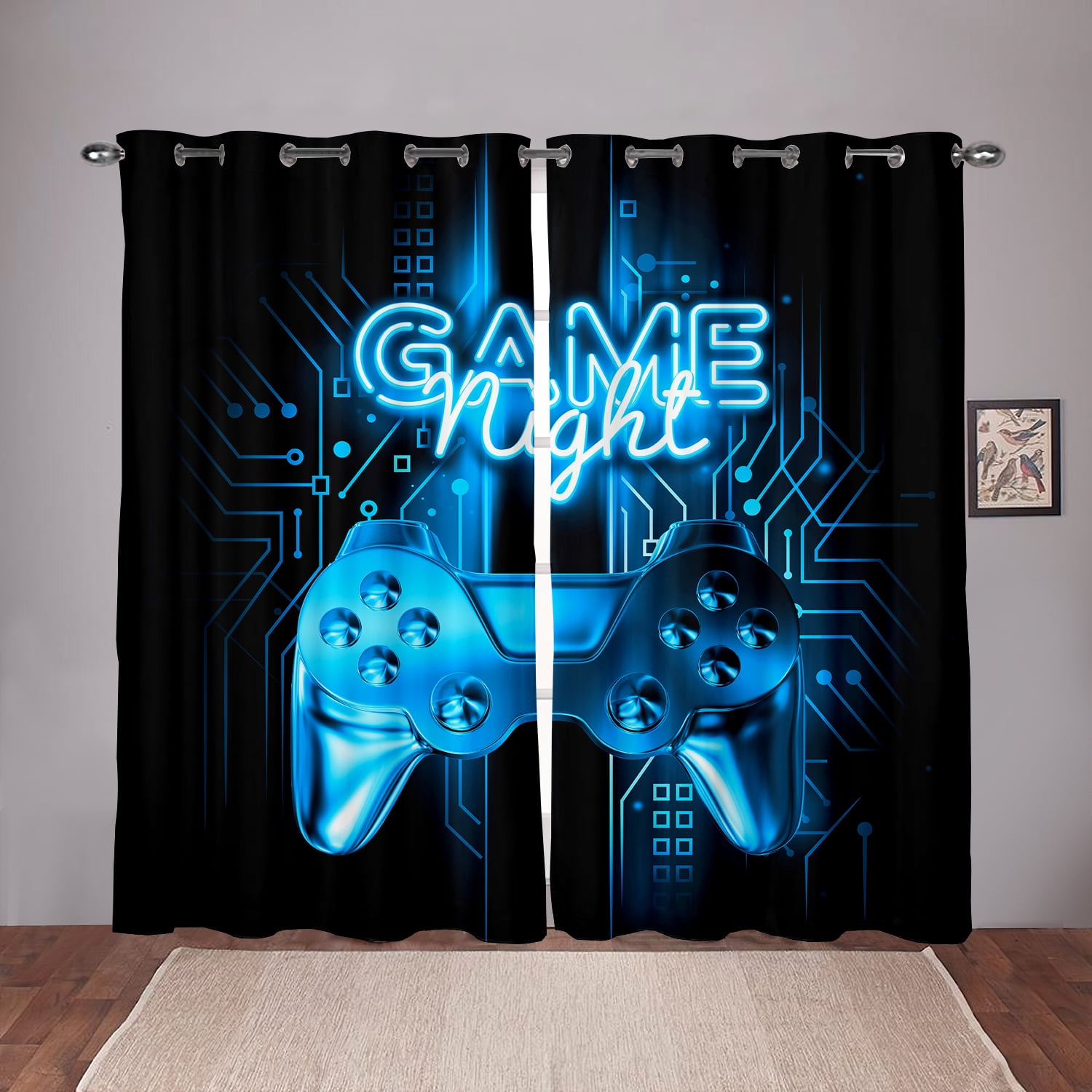 Gaming Curtains for Boys Bedroom Kids Gamer Room Decor Curtain 38W x ...