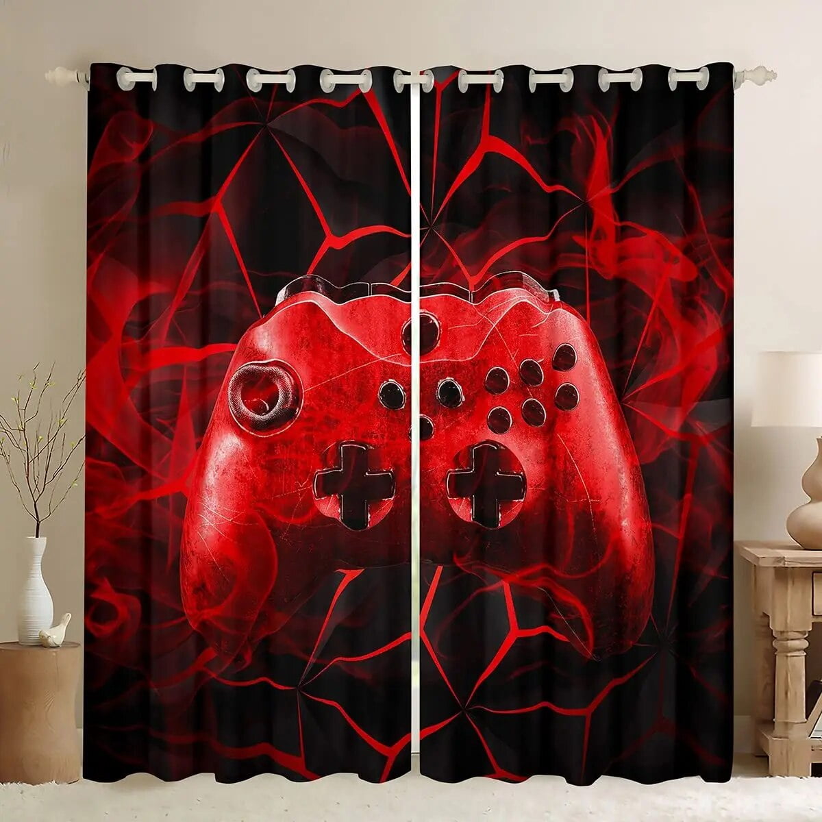 Gaming Curtains Drapes Kids Gamer Video Games Curtain Set for Boys ...