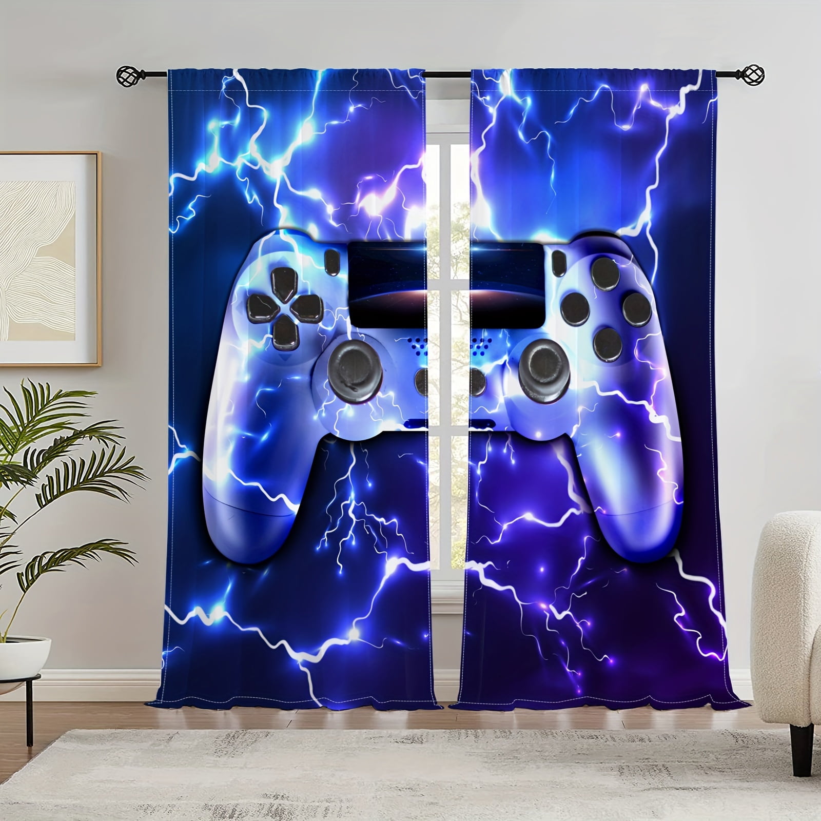 Gaming Curtains Drapes Kids Gamer Video Games Curtain Set for Boys ...
