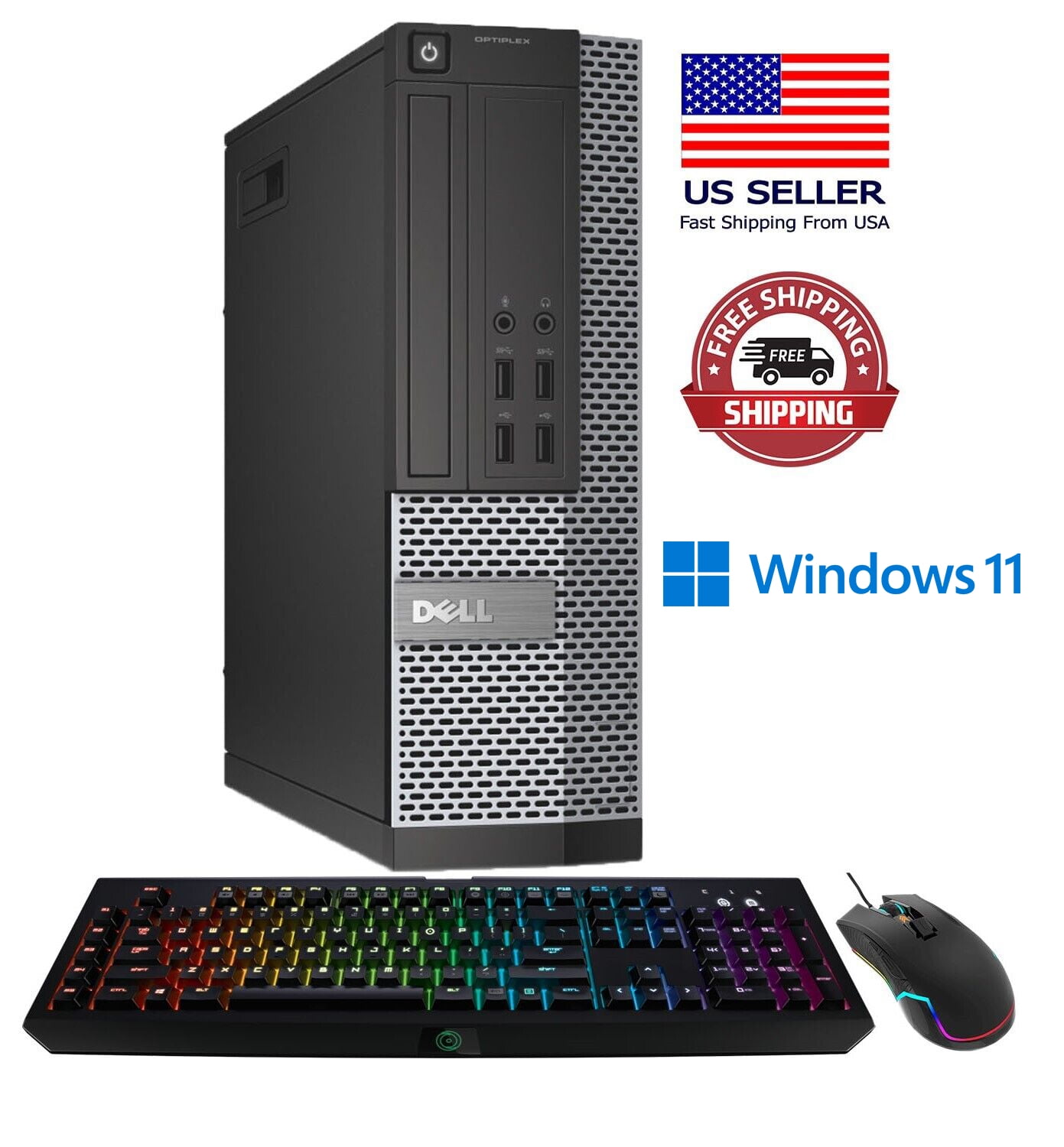 DELL OptiPlex 7010 Desktop Computer PC - Intel Quad-Core i5, 512GB SSD ...