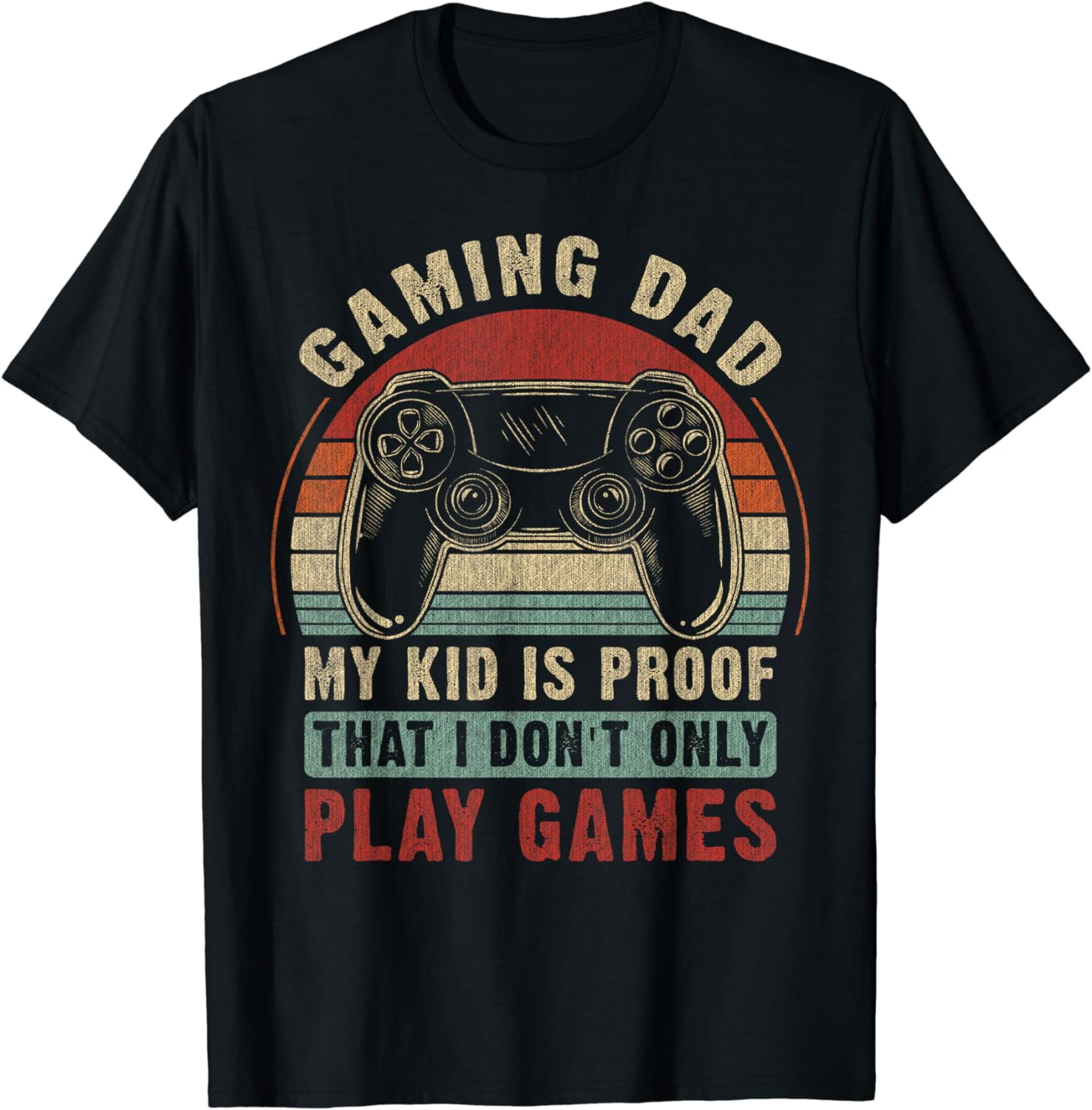 Gaming Dad, Father Kid, Father's Day, Video Gamer Daddy T-Shirt ...
