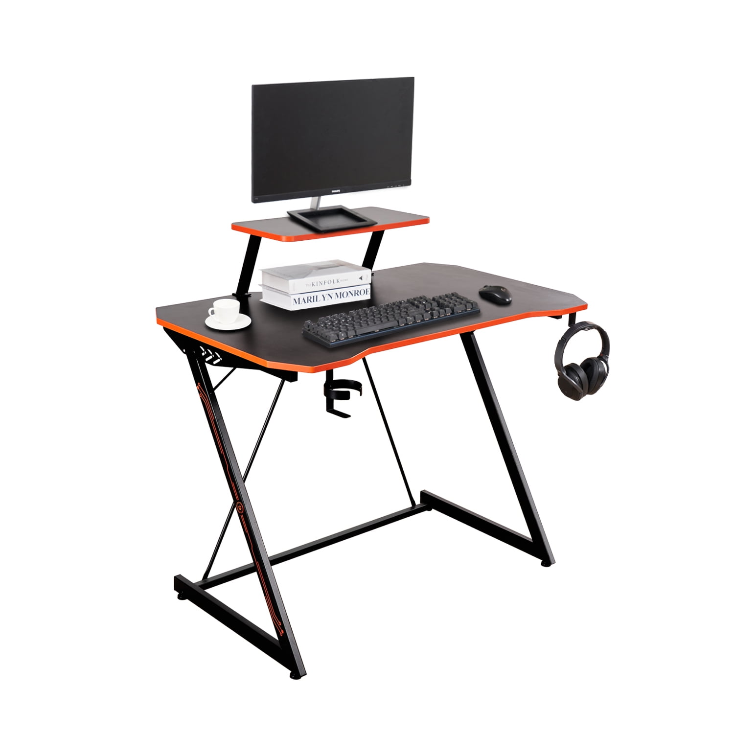Gaming Desk 40 inch PC Computer Desk, Home Office Desk Gaming Table Z ...