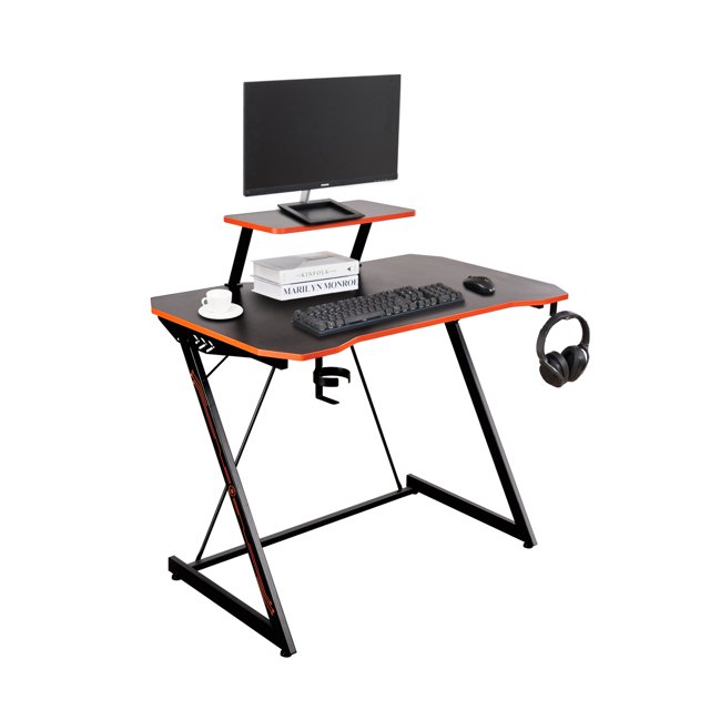 Gaming Desk 40 inch PC Computer Desk, Home Office Desk Gaming Table Z ...