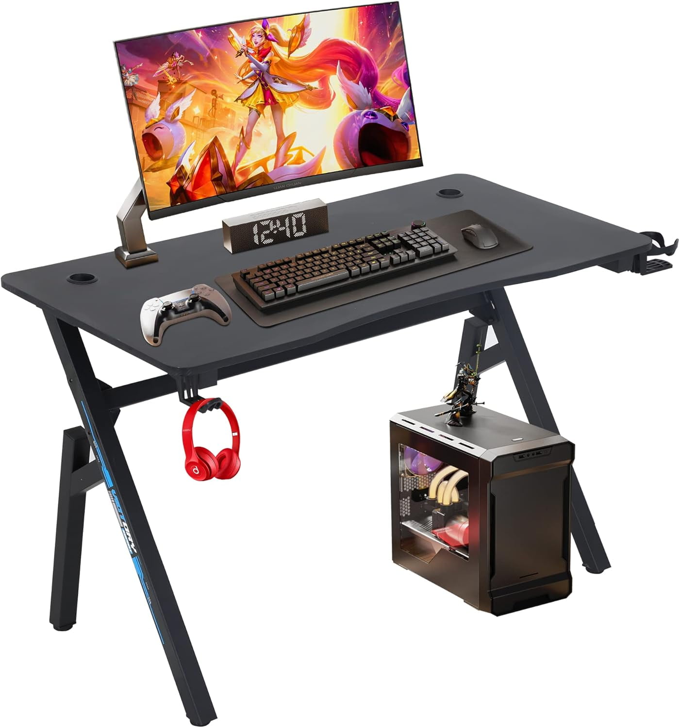 Gaming Desk Computer Desk 47 Inch Home Office Desk Extra Large Modern ...
