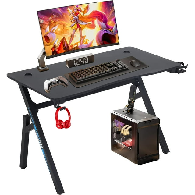 Gaming Desk Computer Desk 47 Inch Home Office Desk Extra Large Modern ...