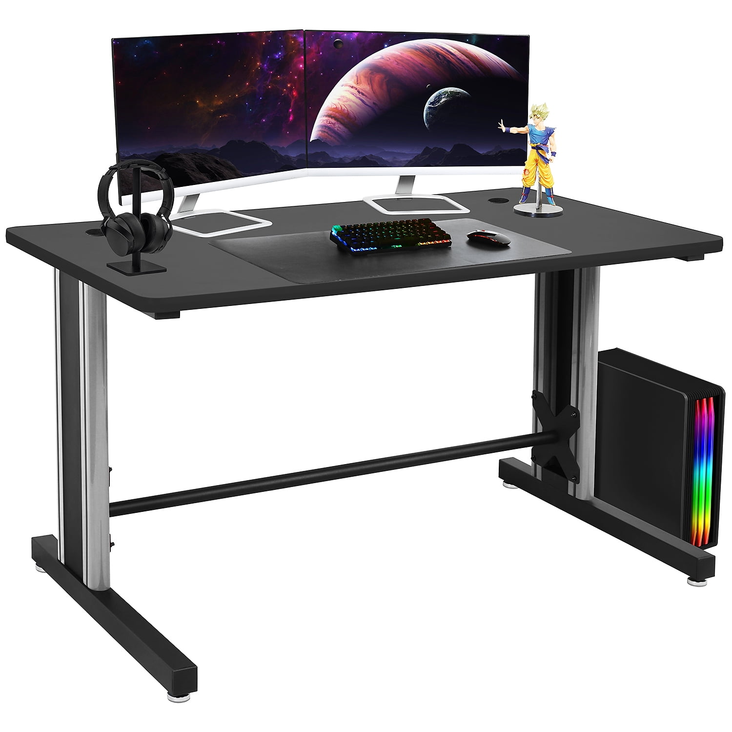 Gaming Desk, Computer Desk 25" x 58" Student PC Desk Office Desk Extra ...