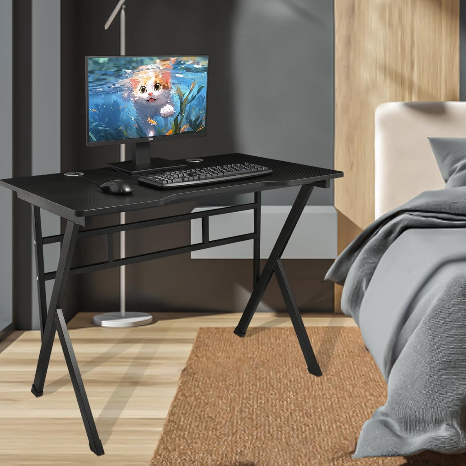 Gaming Desk Computer Desk, Home Office Table Study PC Desk Workstation ...