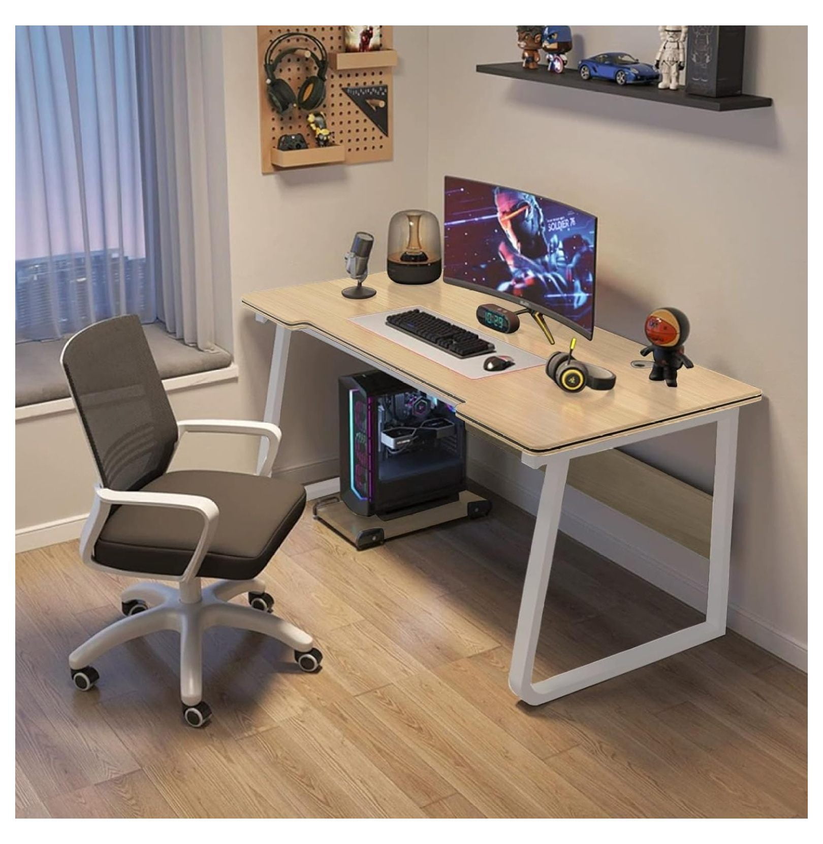 Gaming Desk Computer Writing Table Student Art Modren Simple PC Wood ...