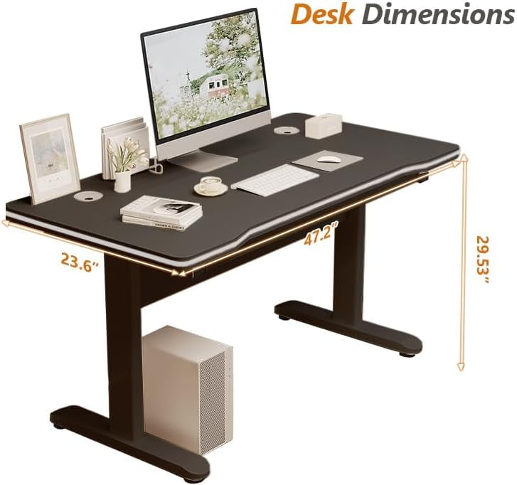 Gaming Desk Computer Writing Table for Home Office Student Art Modern ...