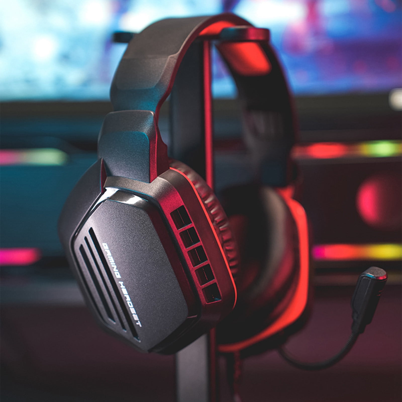 Gaming Earphones, 7.1 Surround Sound Wired Headset, Directional ...