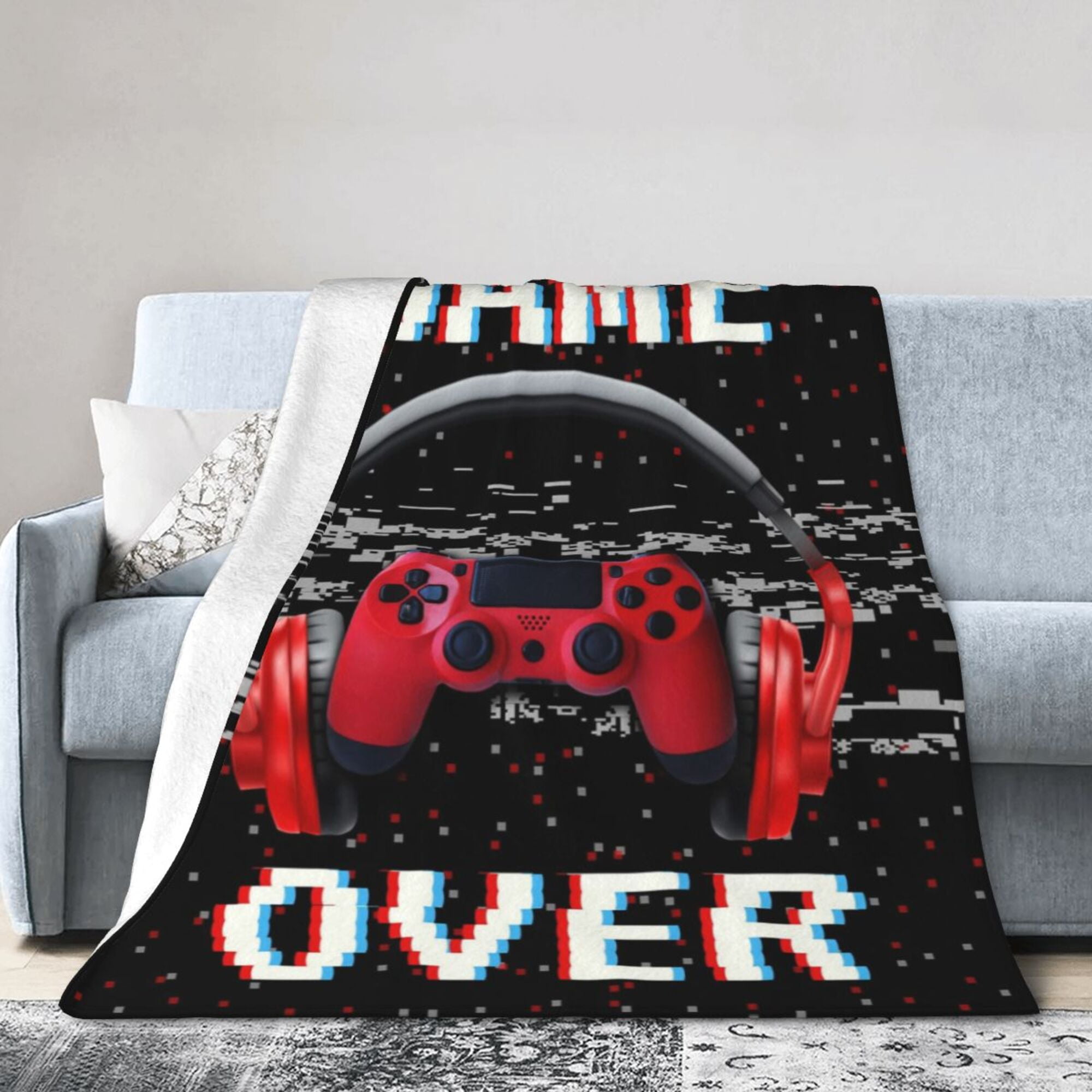 Gaming Fleece Blankets Boys Girls Throw Blanket Gamepad for Kids ...
