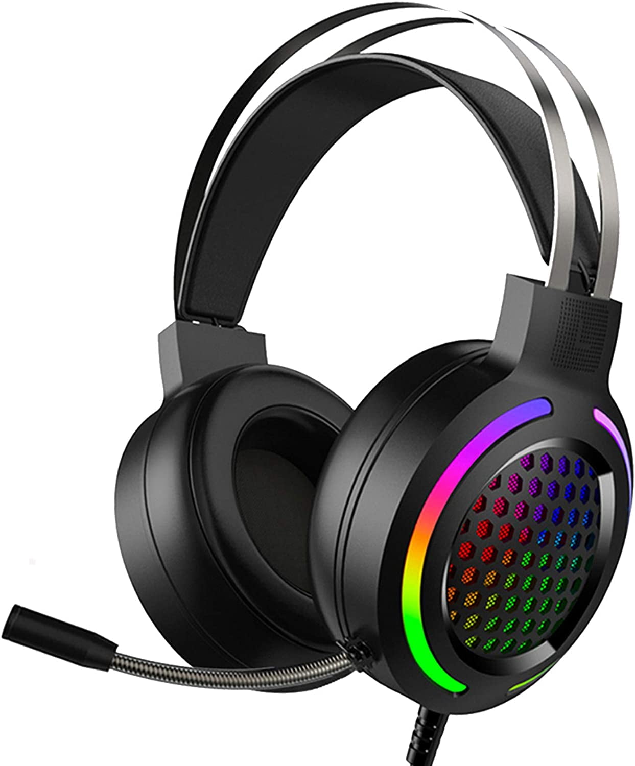 Gaming Headset&7.1 Bass Surround Sound,Noise Canceling Mic,Memory ...
