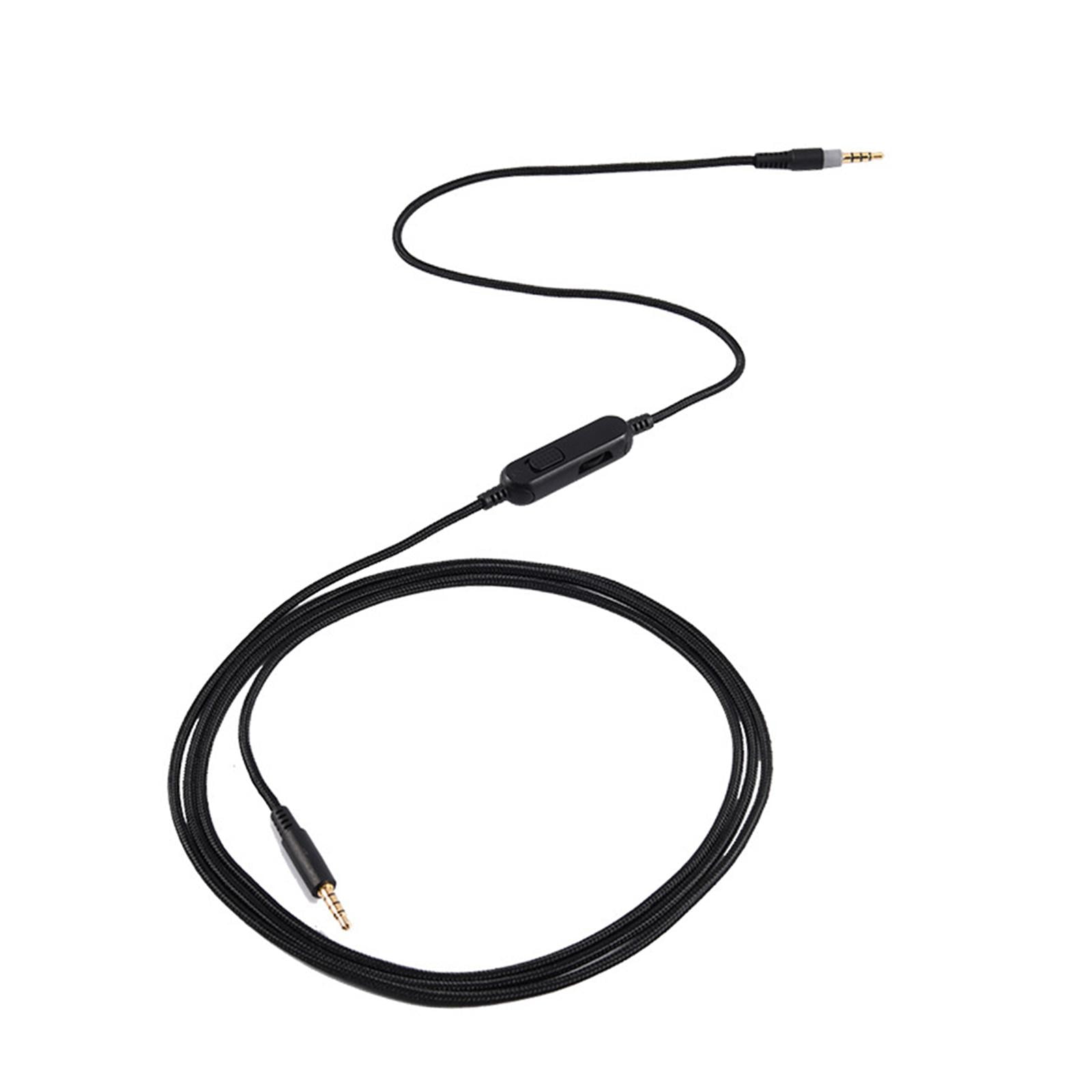 Gaming Headset AUX Cable Cord .5mm with Inline Mute Removable to ...