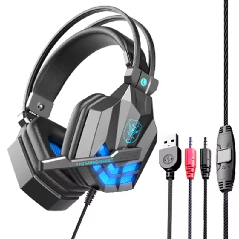 Gaming Headset Bluetooth Headphone with RGB Lighting for PS5 PS4 XBox ...