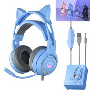HyperGear 15555 Kombat Kitty Gaming Headset Purple - Walmart.com