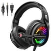 Insten Wired Gaming Headset, 40mm Driver, Blue LED, Noise Canceling Mic ...