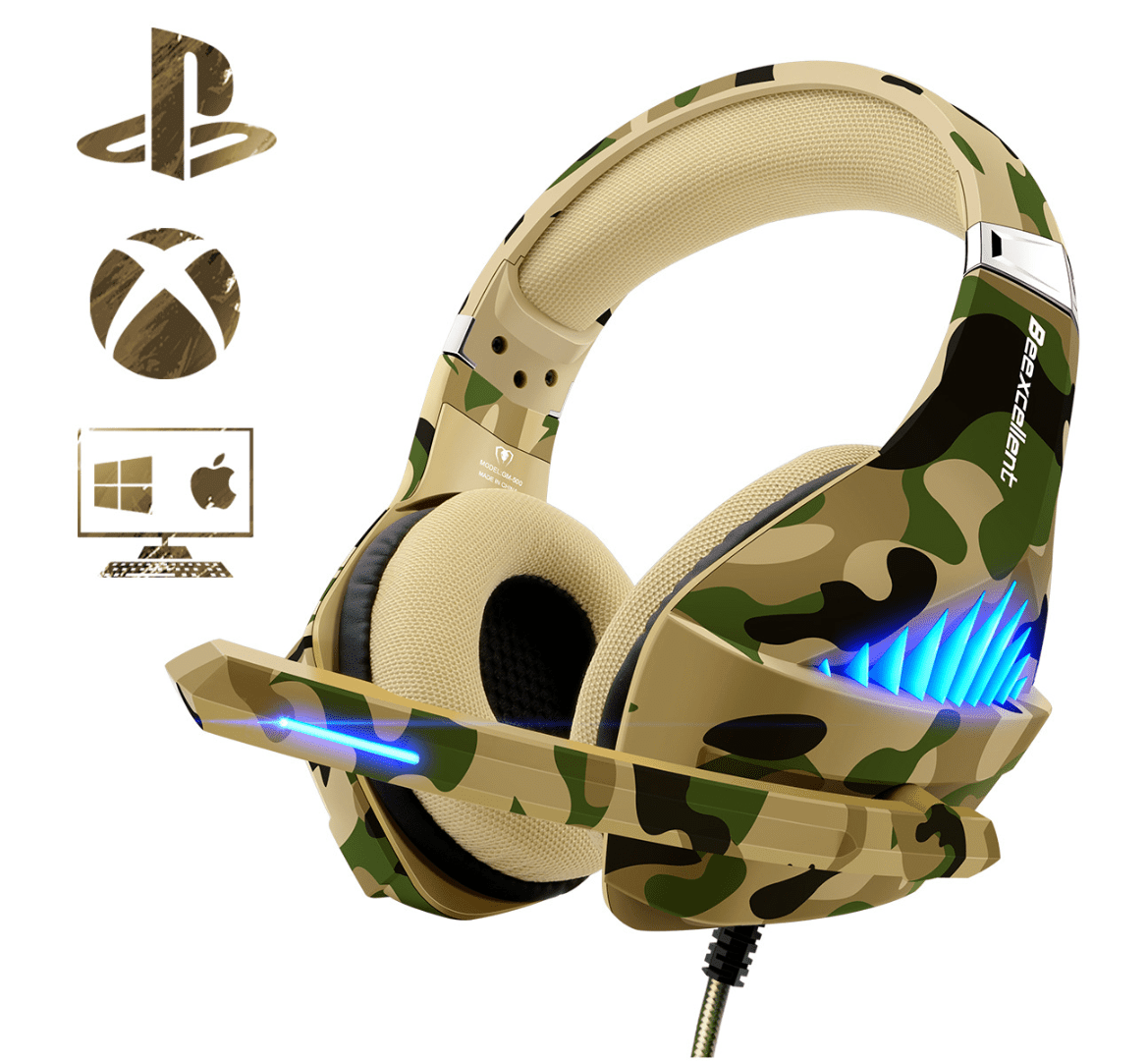 Gaming Headset for PS4, Xbox, PC, Mac, Switch with Noise-Cancelling Mic ...