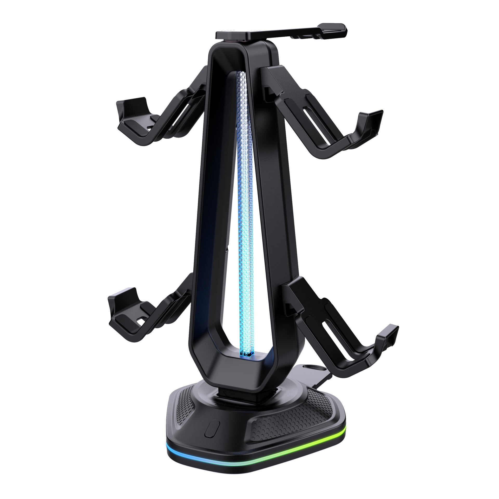 Gaming Headset Stand, RGB Gaming Headphones Stand with 2 USB Charging ...