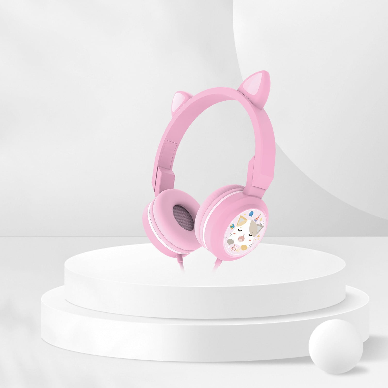 Gaming Headset Wired, 40mm Stereo Sound, Omnidirectional Mic, USB/3.5mm ...