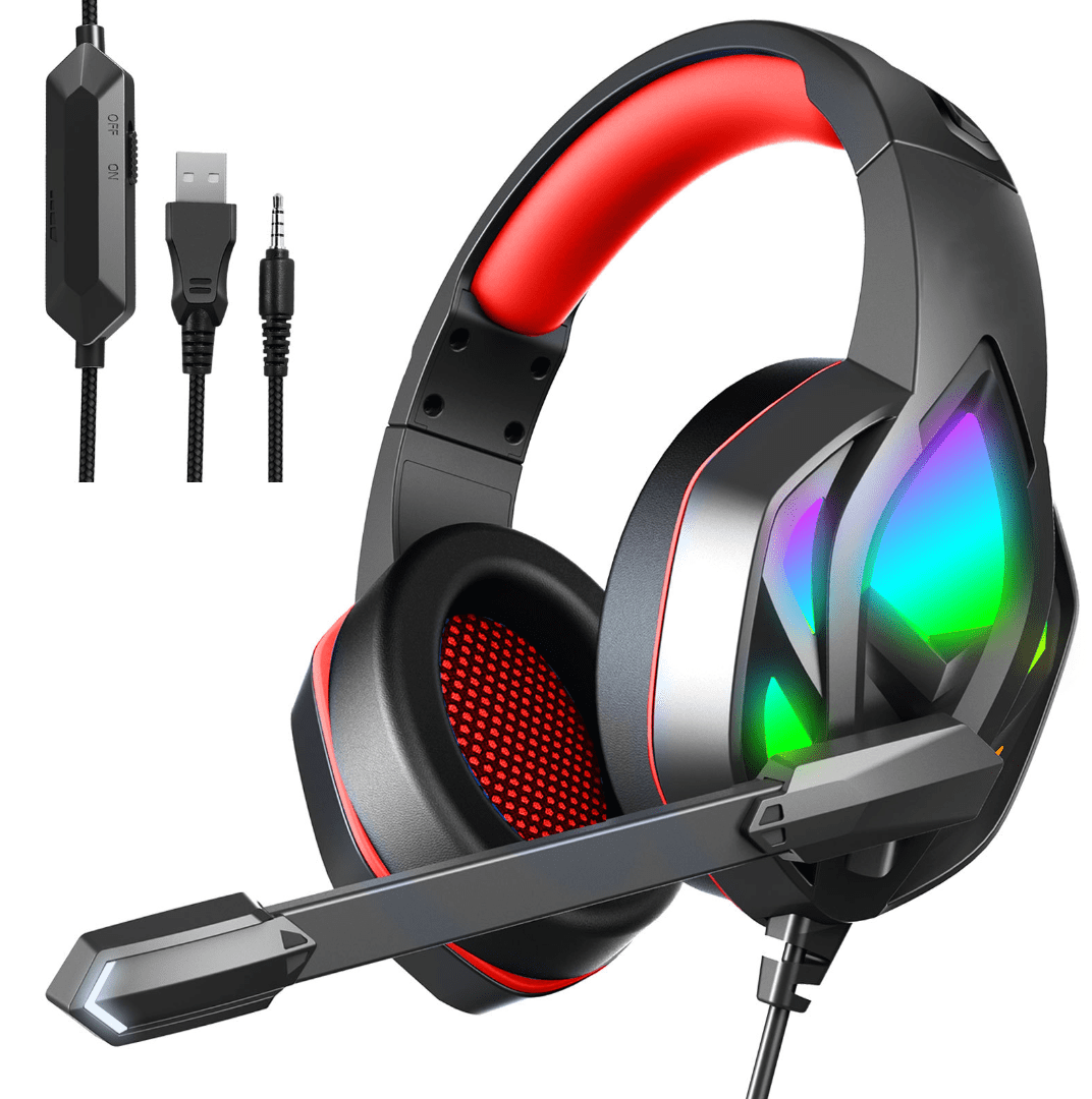 Zhenbaotian Gaming Headset, Noise Canceling Mic, 3.5mm Audio Jack, RGB ...