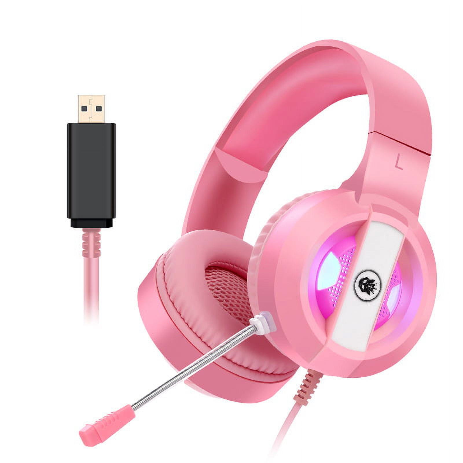 Gaming Headset for 7.1 , PC Headset w/Surround Sound, Noise Canceling ...