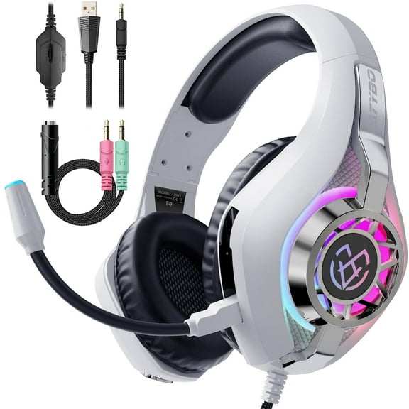 Gaming Headset for PC, Ps5, Switch, Mobile, Gaming Headphones for ...