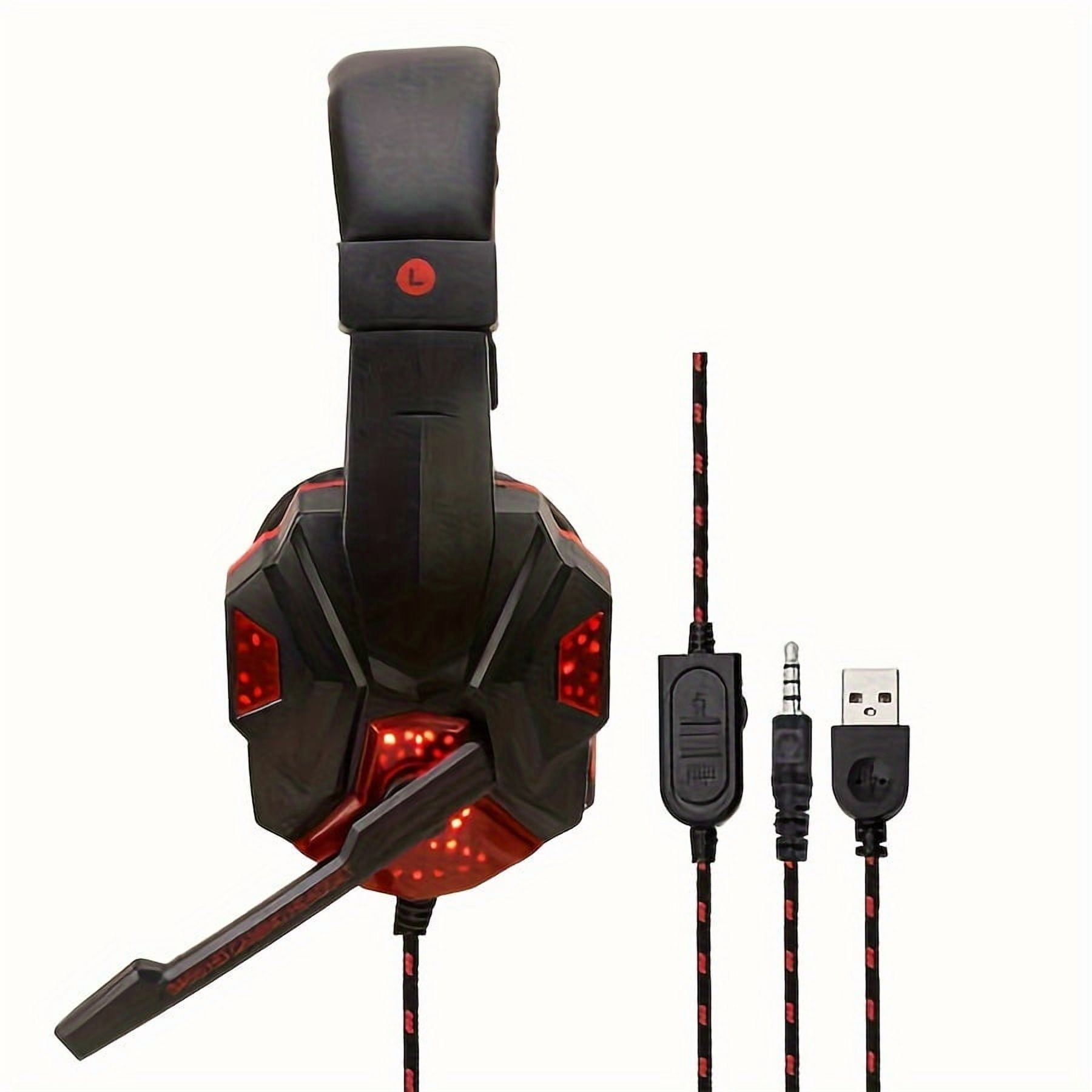 Gaming Headset with Microphone 3.5mm Stereo Bass Surround Headset for ...