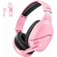 Gaming Headset with Noise Canceling Microphone for PS5, PC, , 2.4G ...