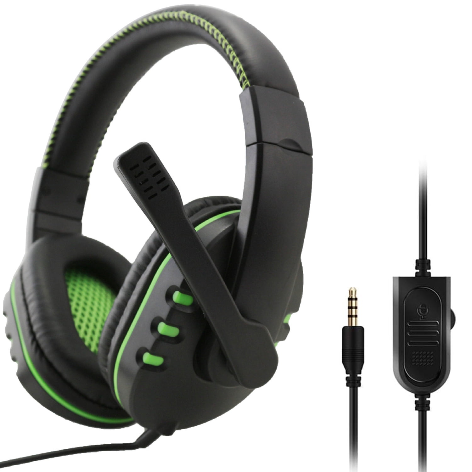 Gaming Headsets, 3.5mm Noise Isolating Over Ear Headphone with Mic and ...