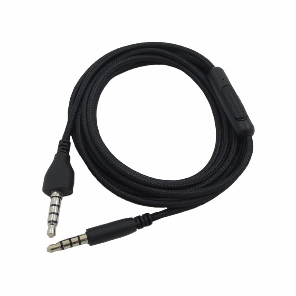 Gaming Headsets Auxiliary Cable with Inlines Mute and Volumes Control ...