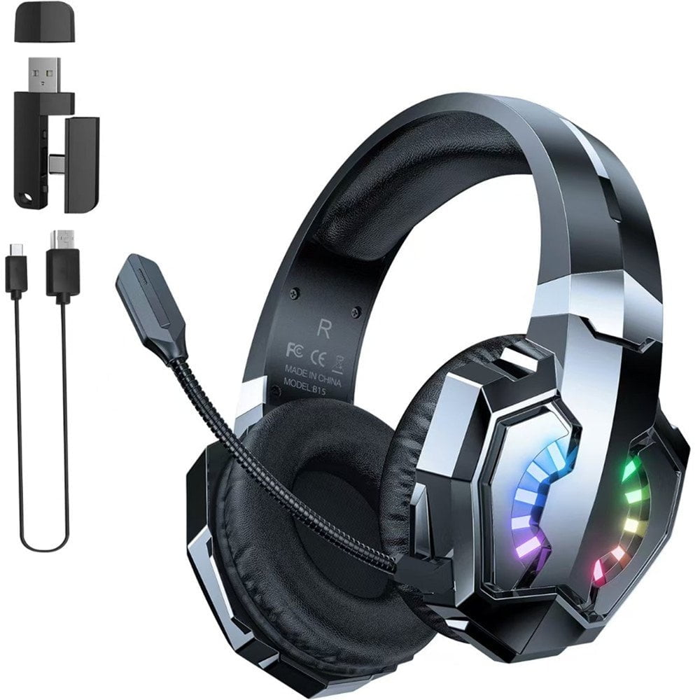 Gaming Headsets Tri Mode Wireless for PS5 PS4 PC Laptop,Over Ear Game ...