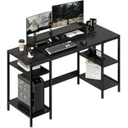 CubiCubi L-Shaped Desk with PC Stand, Small Table & Fabric Drawer ...