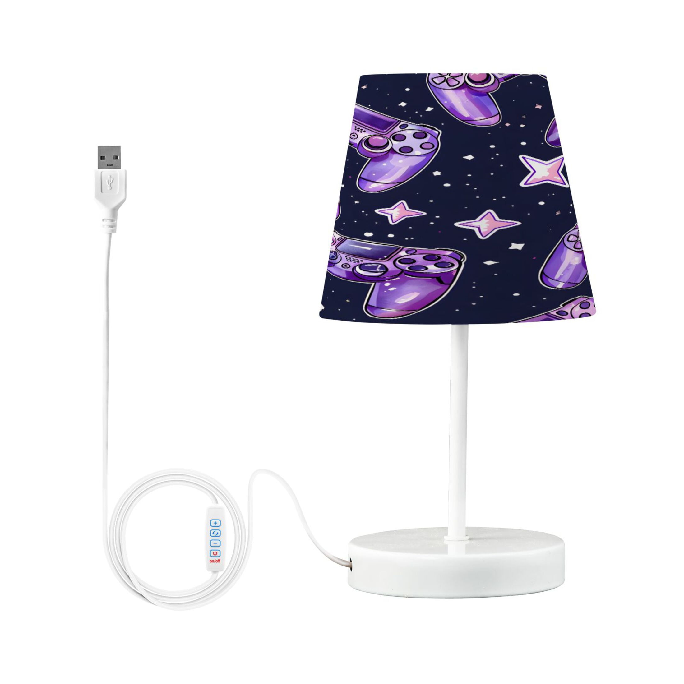Gaming Joystick and Star Desk Lamp LED Table Nightstand Lamps with 3 ...