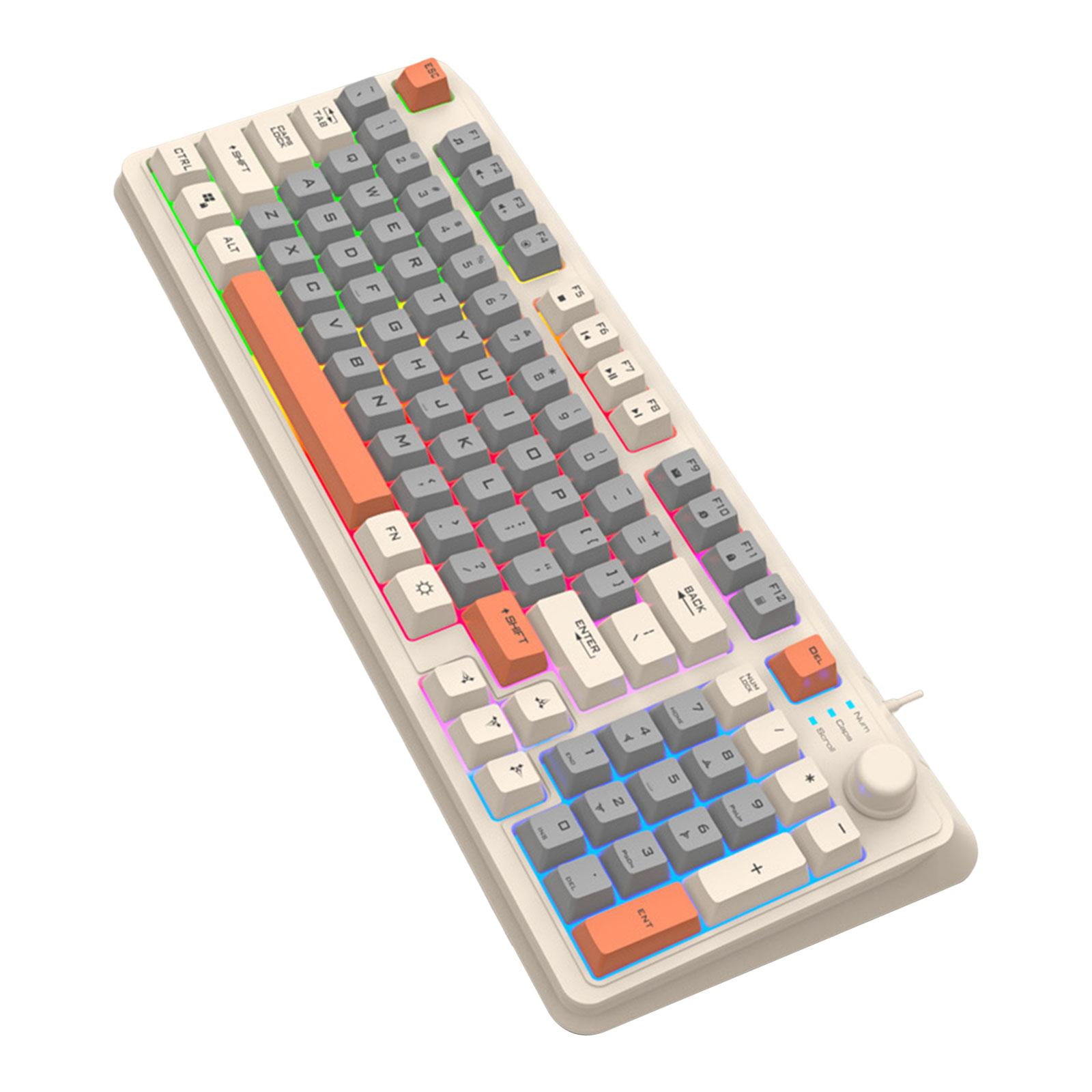 Gaming Keyboard 94 Keys Compact Computer Keyboard for PC Laptop ...