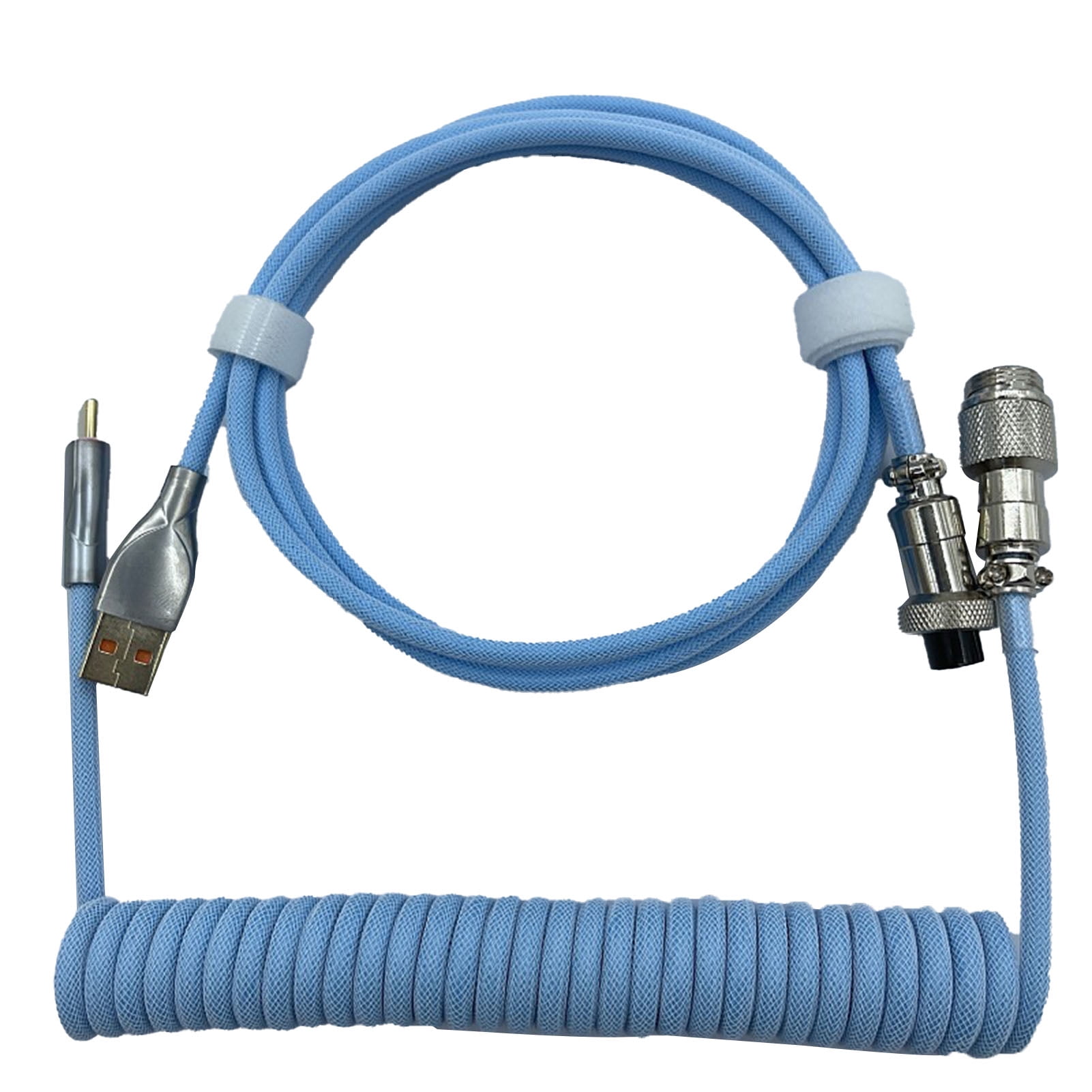 Gaming Keyboard Cable Professional Retractable Sturdy Connector Coiled ...