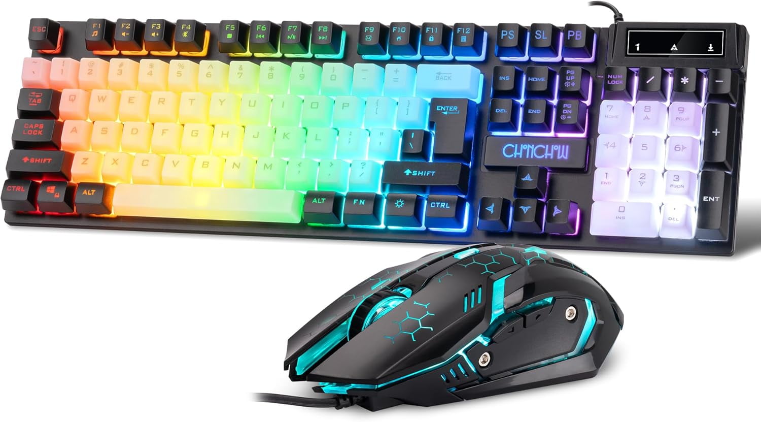Gaming Keyboard Made with high-quality ABS plastic, this 104-key USB ...