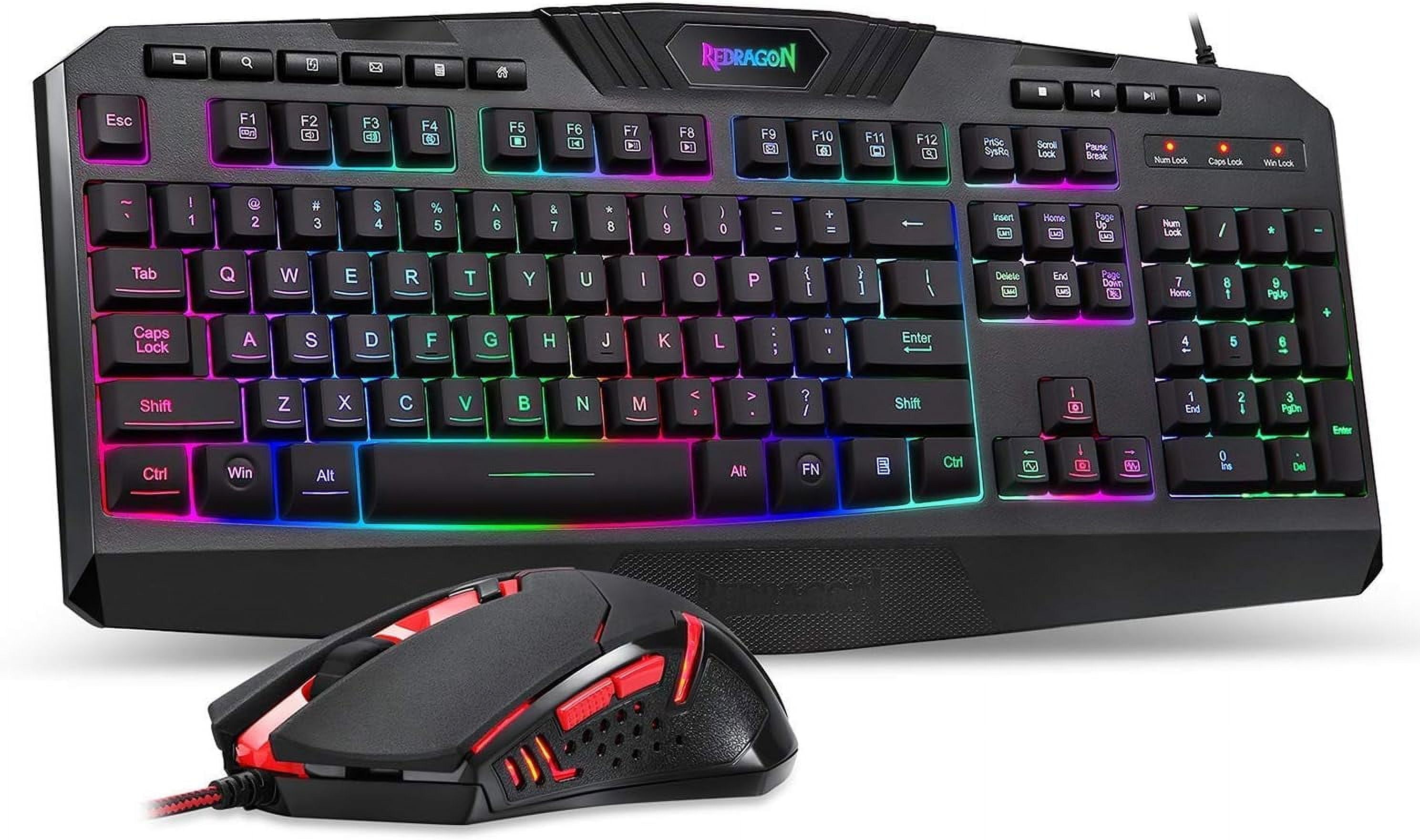 Gaming Keyboard, RGB Backlit Gaming Keyboard, Programmable Backlit ...