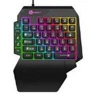 One-hand Gaming Keyboard USB 35 Keys Colorfull Backlit Portable Mini ...