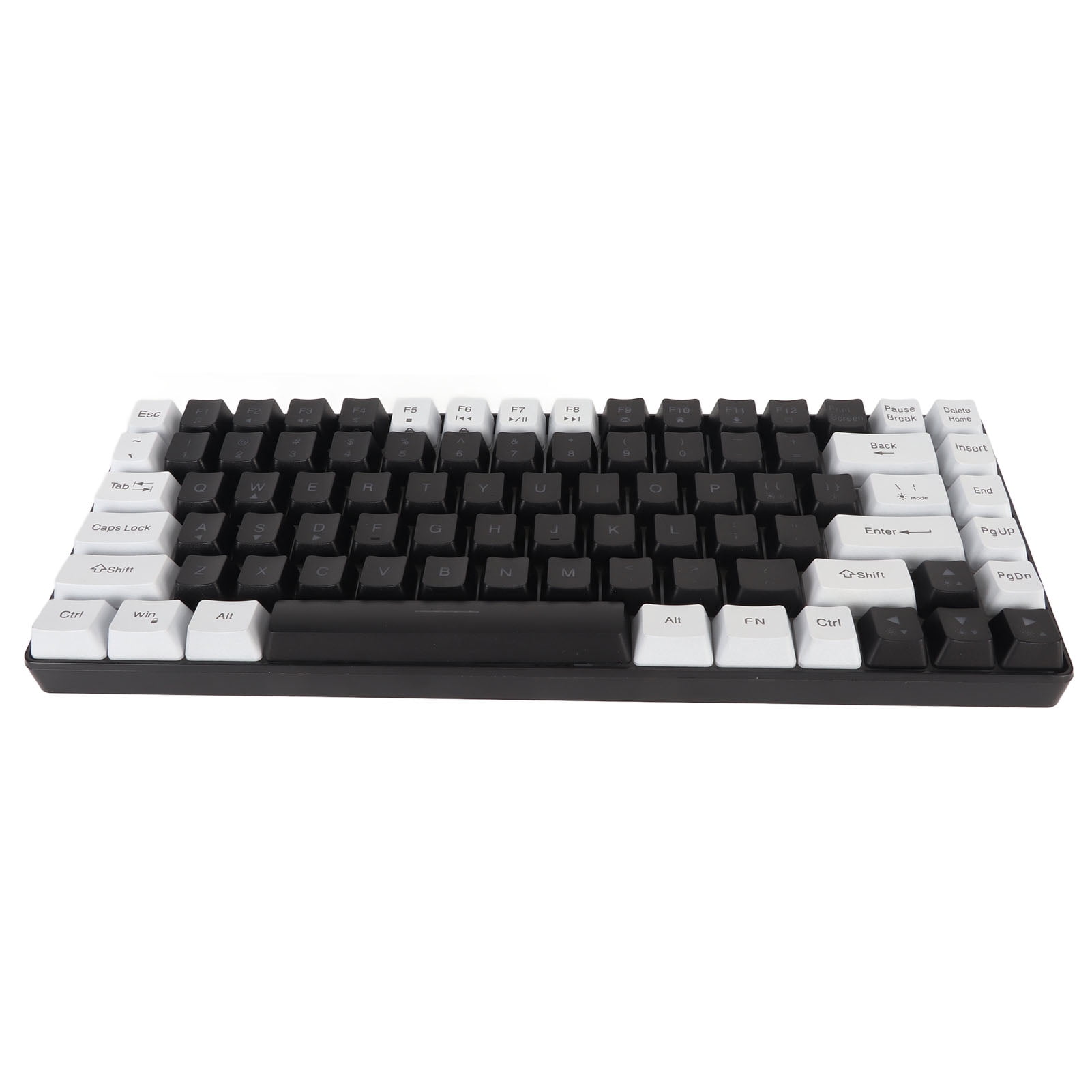 Gaming Keyboard Type C 84 Keys RGB Backlit Ergonomically Curved Quiet ...