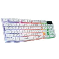 Mini Ultra Thin 104 Keys Gaming Keyboard USB Wired Keyboard Computer E ...
