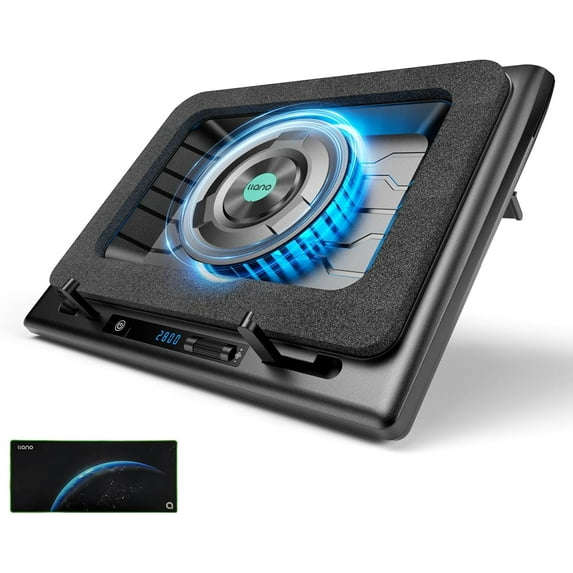 Gaming Laptop Cooler, Laptop Cooling Pad Stand with 5.5inch Fan, Fast ...