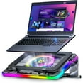 Gaming Laptop Cooling Pad with Full RGB Lights, Powerful Cooler Fan ...
