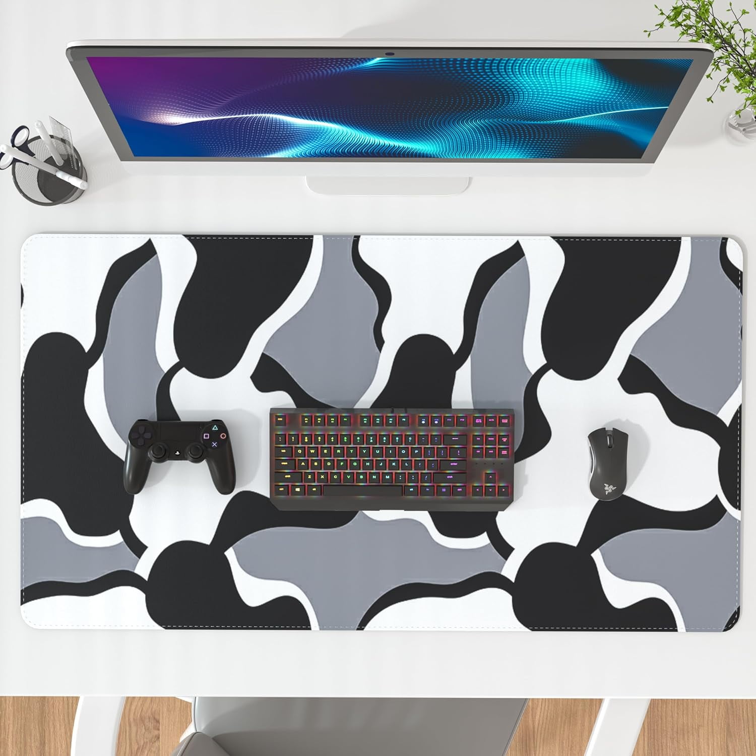 Gaming Laptop Mouse Pad 31.5 x 15.7in, Extended XL Mousepad with Anti ...