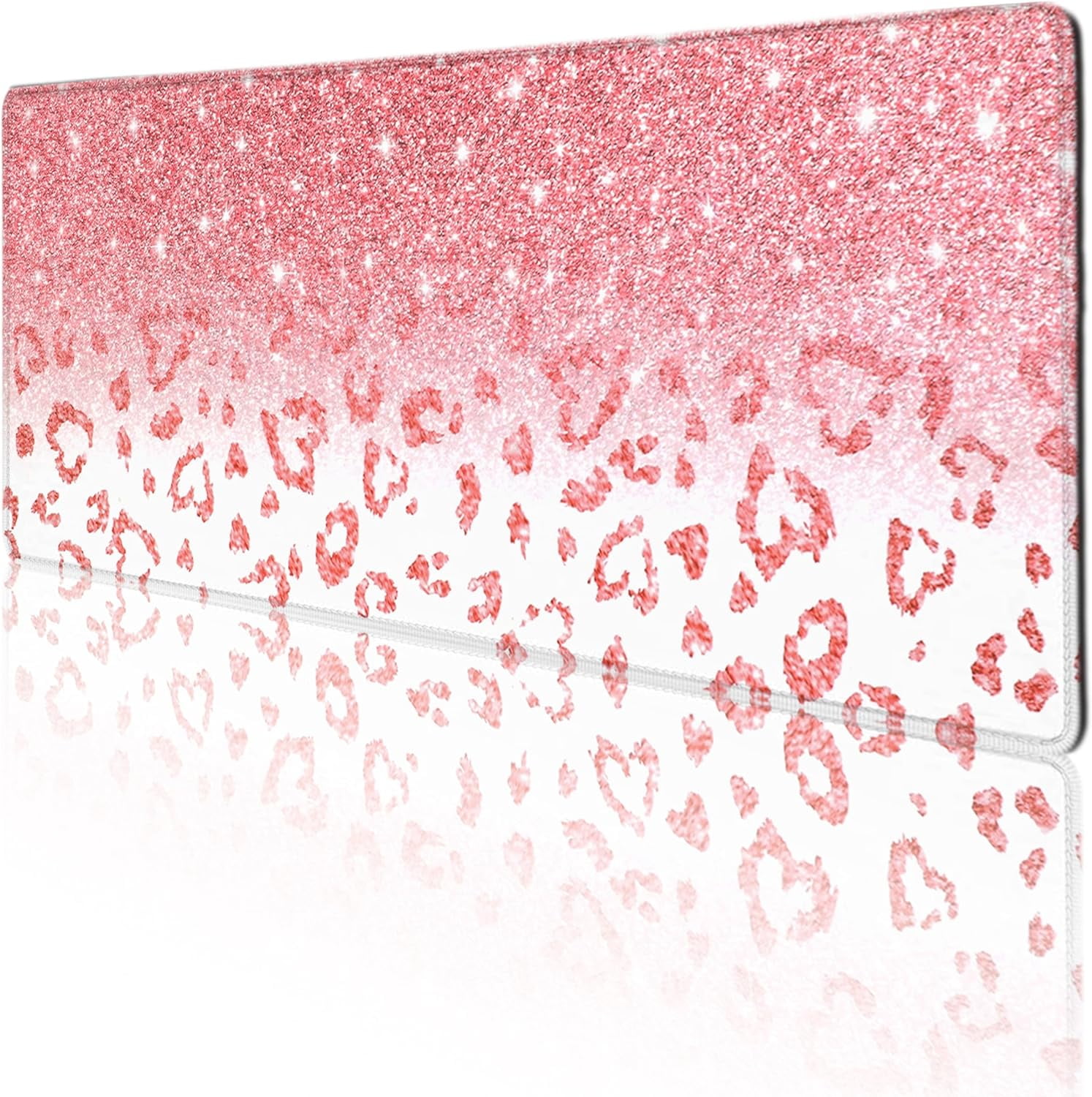 Gaming Laptop Mouse Pad,Large Peach Pink Gold Desk Pads PC Keyboard ...