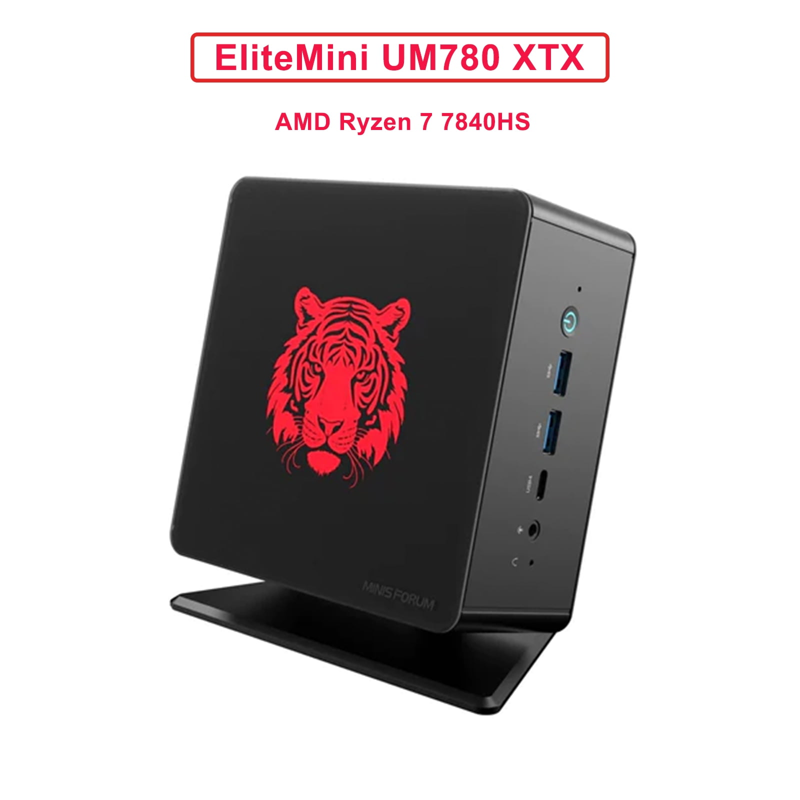 Gaming MINISFORM UM780 7840HS MINI PC RAM 32GB SSD 1TB WIFI6E WIndows 11Home Laptop MINI Desktop ...